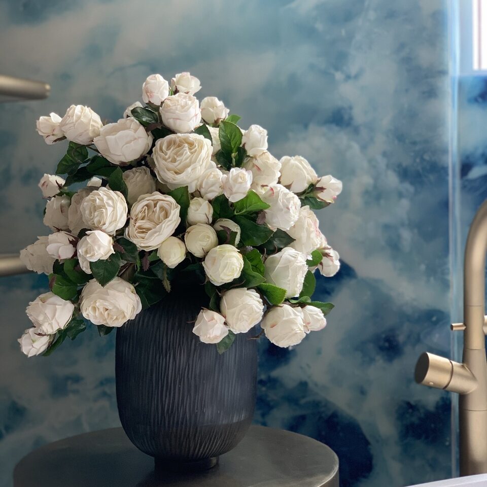 Maxim Vase with White Roses - CFA Design Group