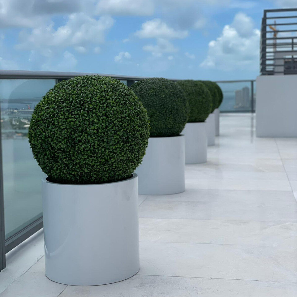20″ Topiary with Max Fiberglass Vase - CFA Design Group