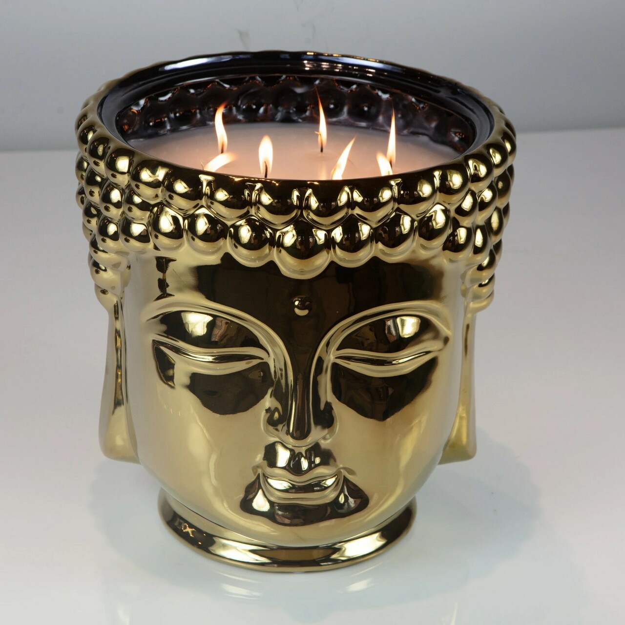 Gold Buddha Grande Candle - CFA Design Group