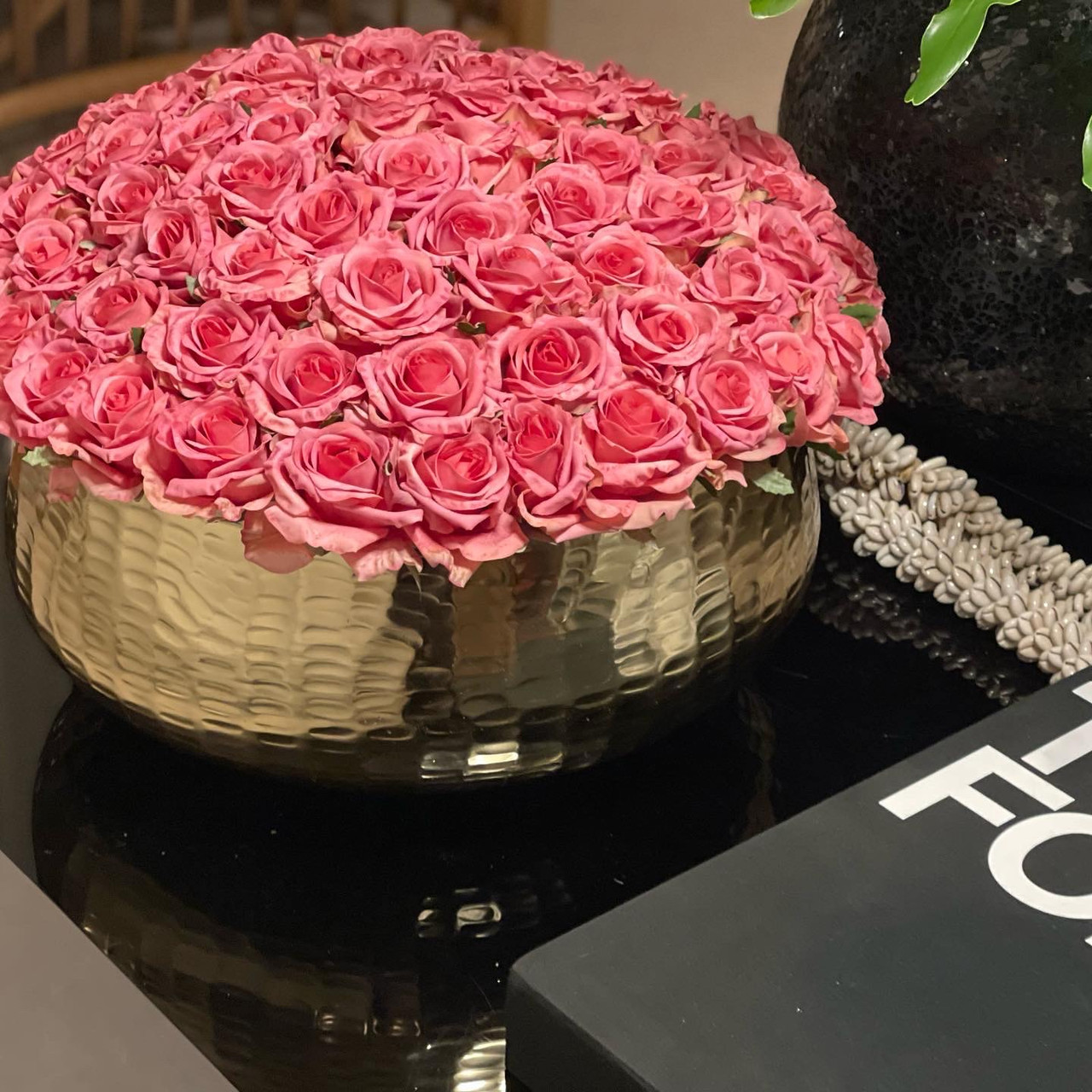 Small Roberi Bowl with Roses - CFA Design Group