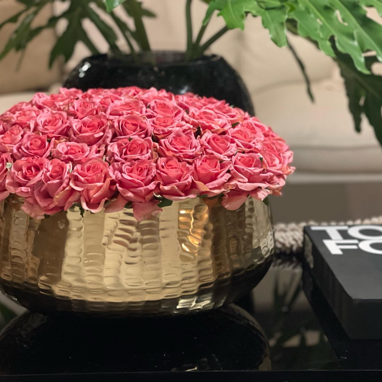 Small Roberi Bowl with Roses - CFA Design Group